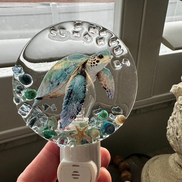 Downen Florida Designs | Accents | Coastal Sea Turtle Night Light Sea ...